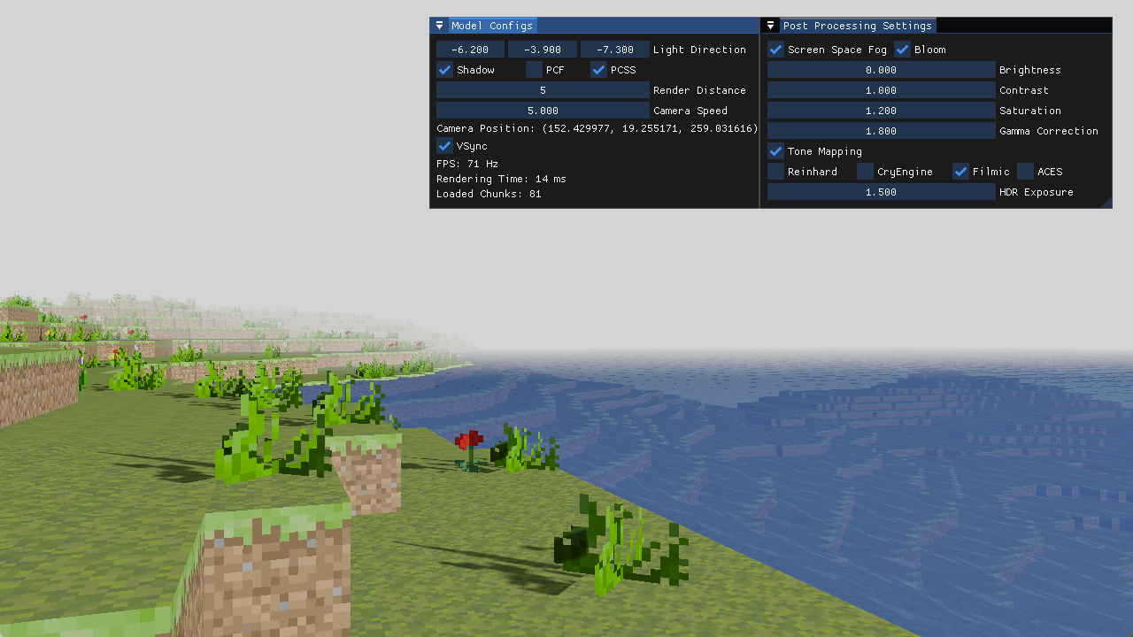 基于 Opengl 的 Minecraft 世界渲染器 Dhuis Blog 